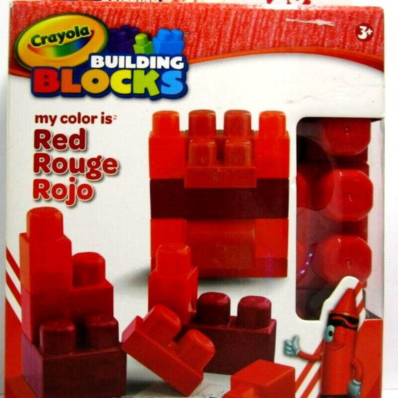 Toys | Crayola Kids At Work Customizable Building Blocks Boxed Playset ...
